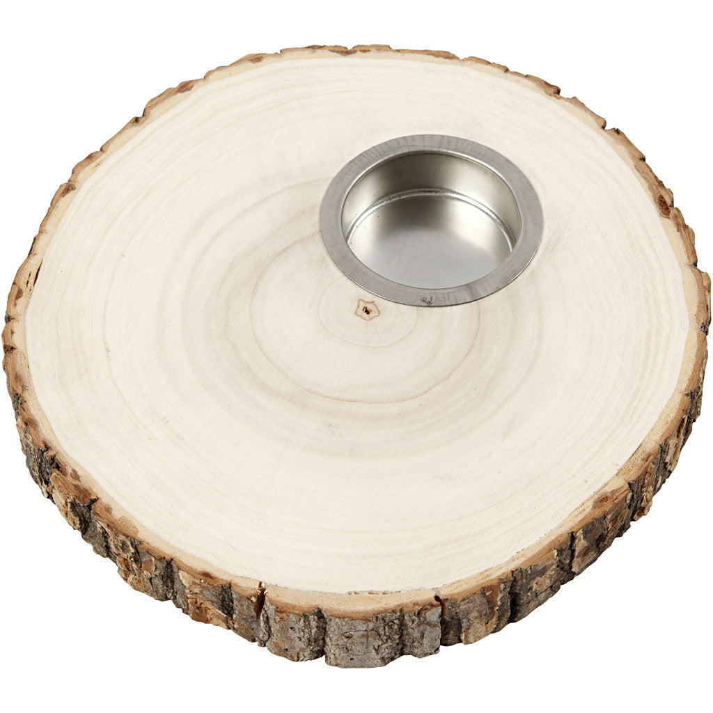 Tree Bark Tea Light Holder – Ross Art and Craft