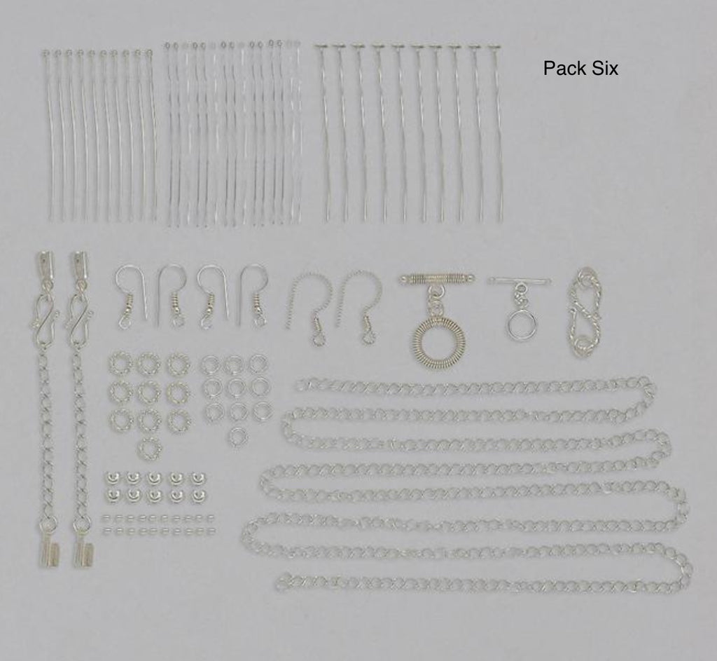 Jewellery Makers Essential Findings Packs - Silver – Ross Art and Craft